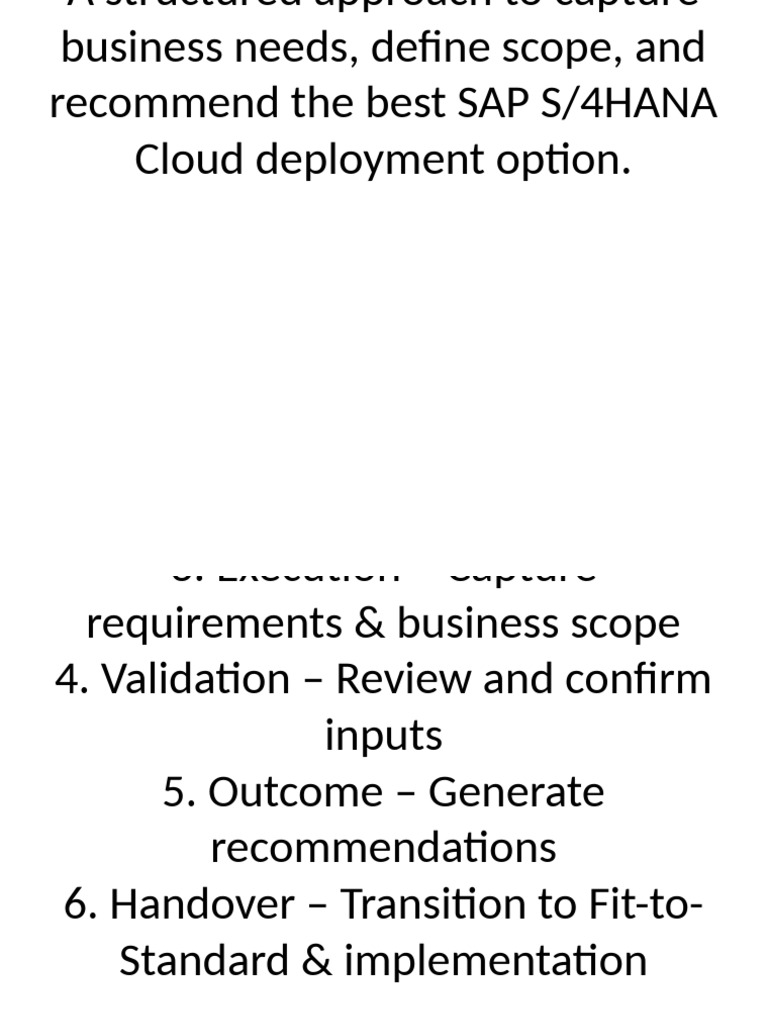 SAP_Digital_Discovery_Assessment_Overview | PDF