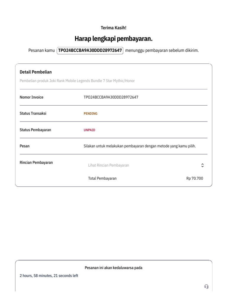 Invoice TPO24BCCBA9A30DDD28972647 _ TAKAPEDIA - Platform Top Up Game ...