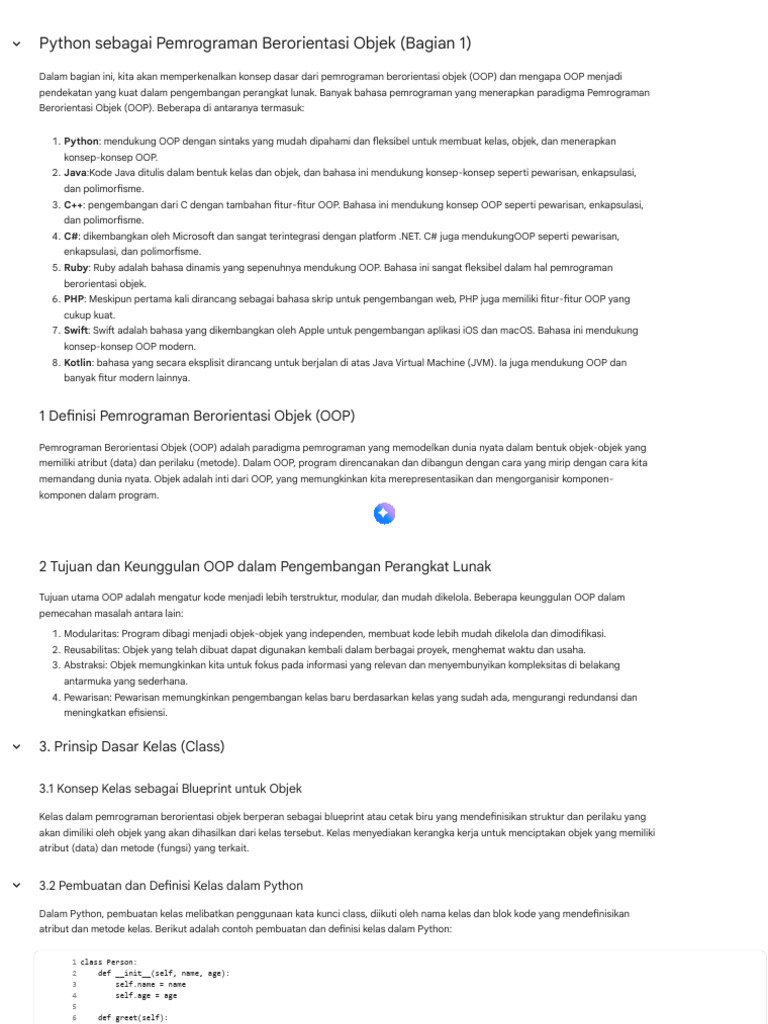 Python OOP Class Part 1 | PDF