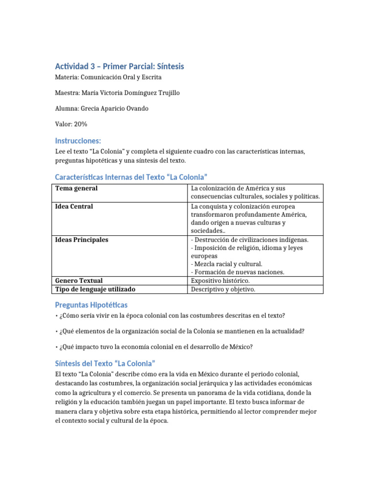 Actividad 3 Sintesis Resuelta | PDF