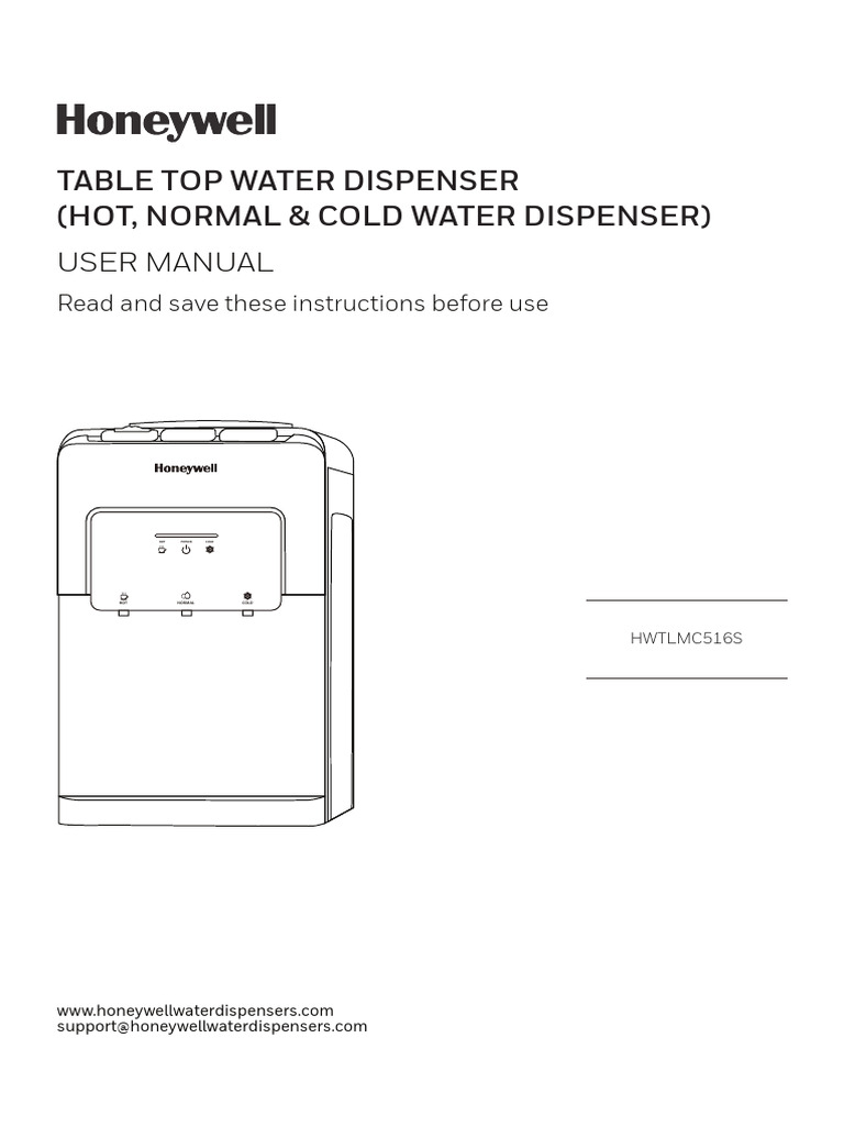 Manual Agile Sources Limited Water Dispenser HWTLMC516S 07022023 | PDF ...