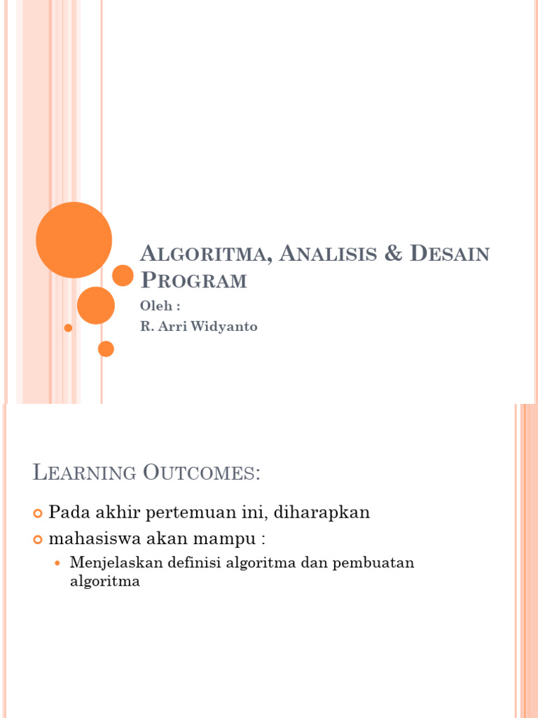 Algoritma, Analisis Desain Program | PDF