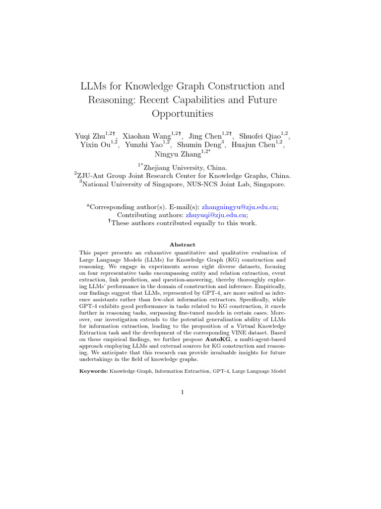 LLMs for Knowledge Graph Construction and Reasoning- Recent Capabilities and Future ...