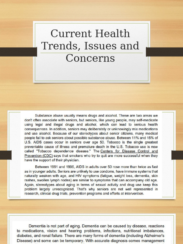 Current Health Trends Issues and Concerns (2) | PDF