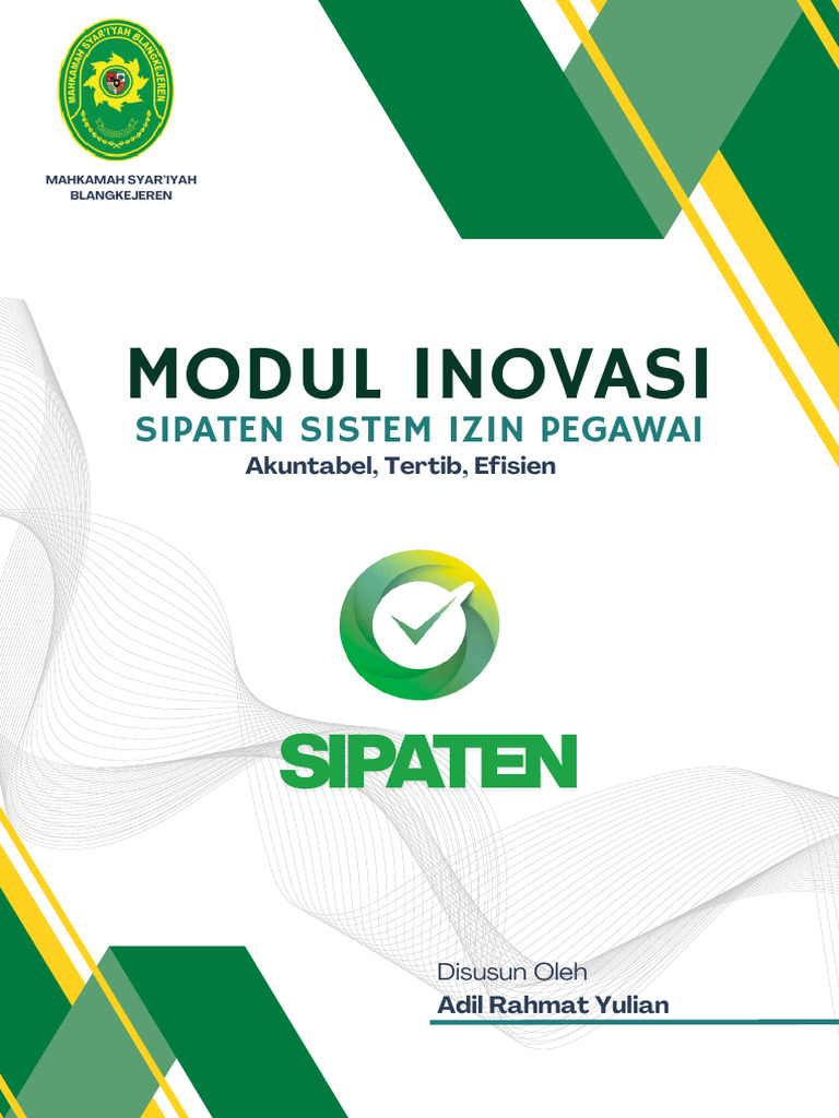 Desain Cover Modul SIPATEN | PDF