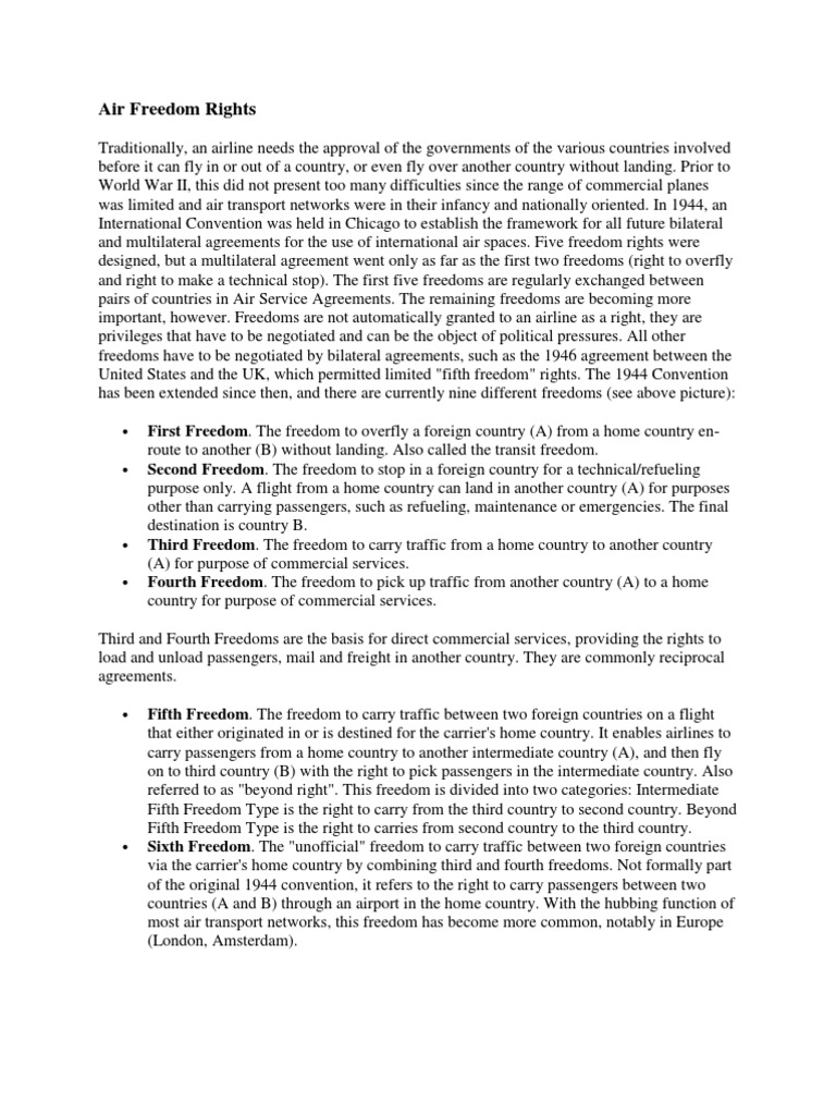 Air Freedom Rights | PDF | Aerospace Engineering | International Law