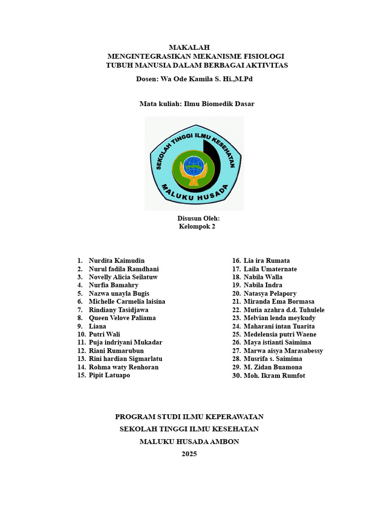 Makalah Ilmu Biomedik Dasar (Kelompok 2) | PDF