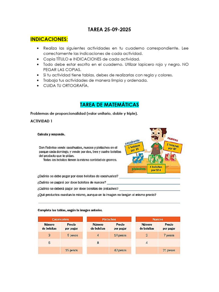 TAREA 25 de Septiembre 2025 | PDF