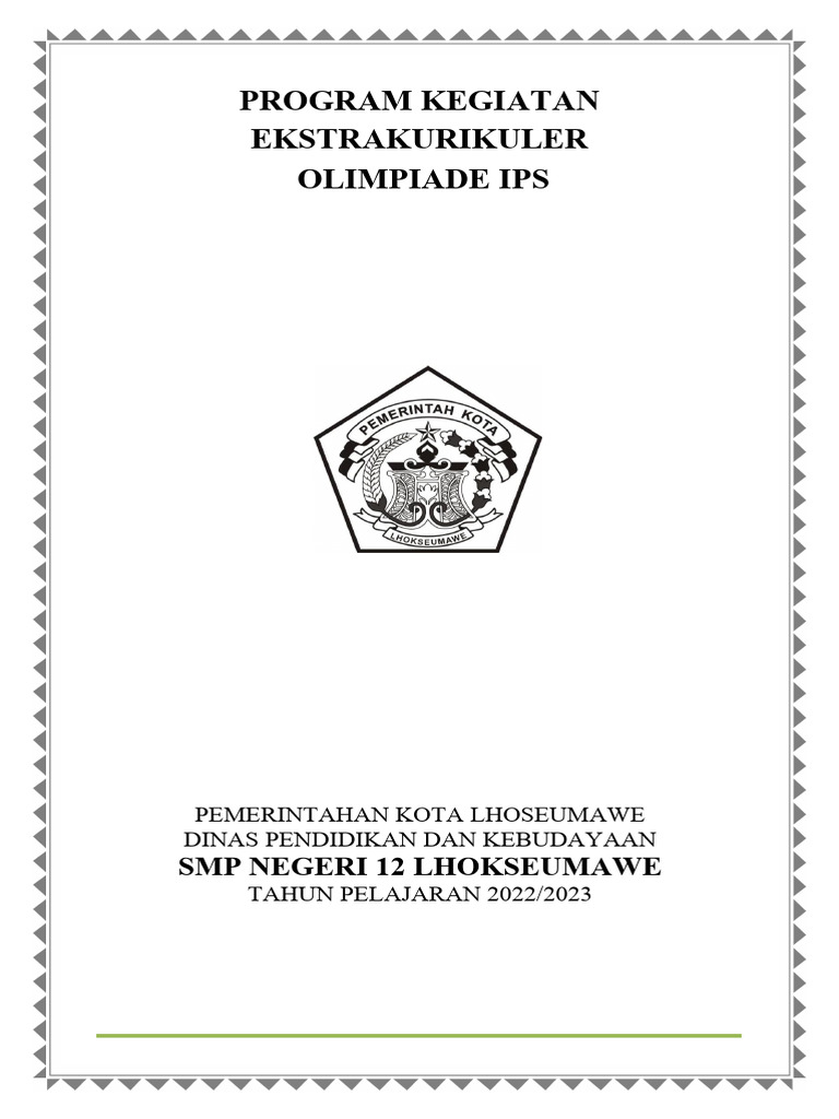Laporan Ekskul Ips Tp 2022-2023 | PDF
