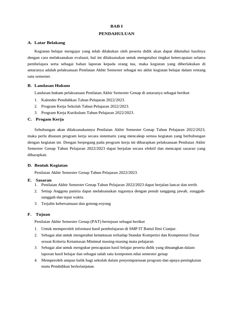 Proker Pat 2022-2023 | PDF