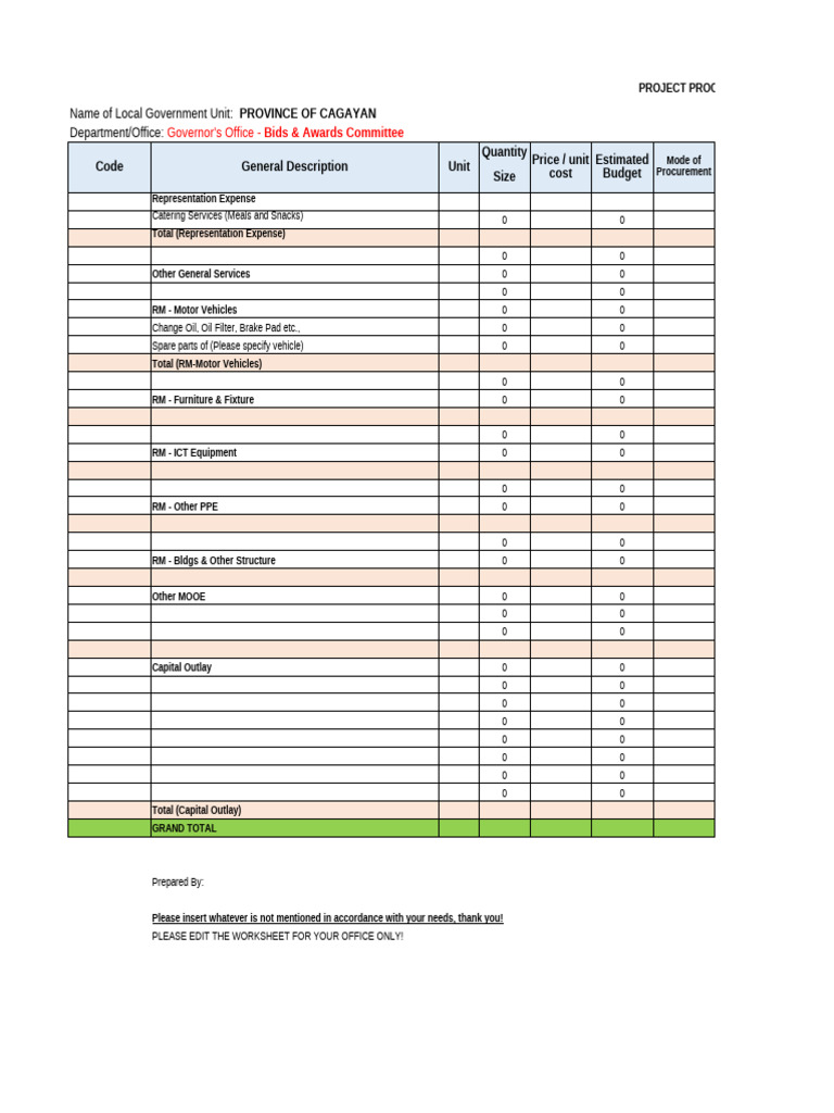 Ppmp-Non-Common-Supplies-2024 Final | PDF