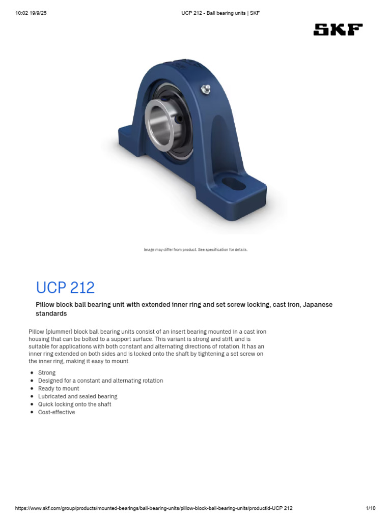 UCP 212 Mounted Bearing Specifications | PDF | Screw | License