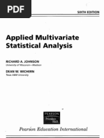 Johnson, R. A., & Wichern, D. W. (2007) .Applied Multivariate ...