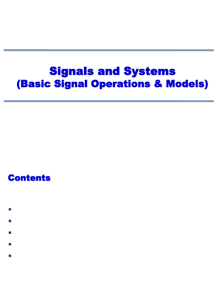 ASP03-Basic Operations On Signals | PDF | Root Mean Square | Physical ...