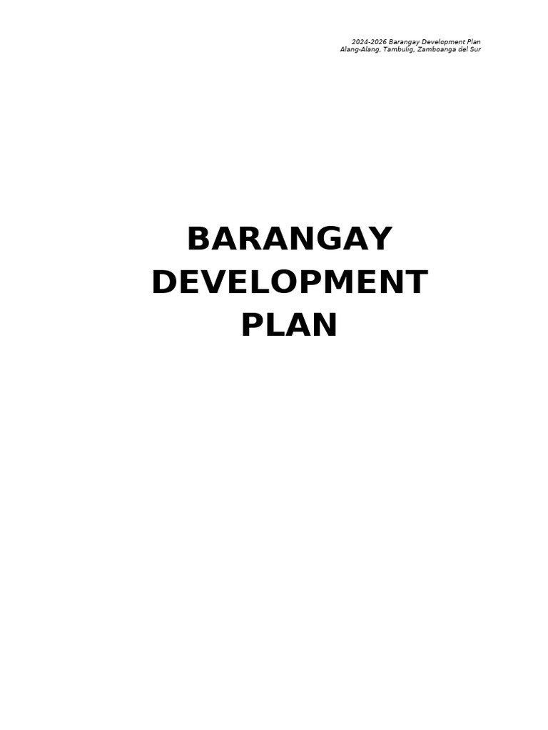 Bdp Final Alang-Alang 2024 | PDF | Rain | Waste Management