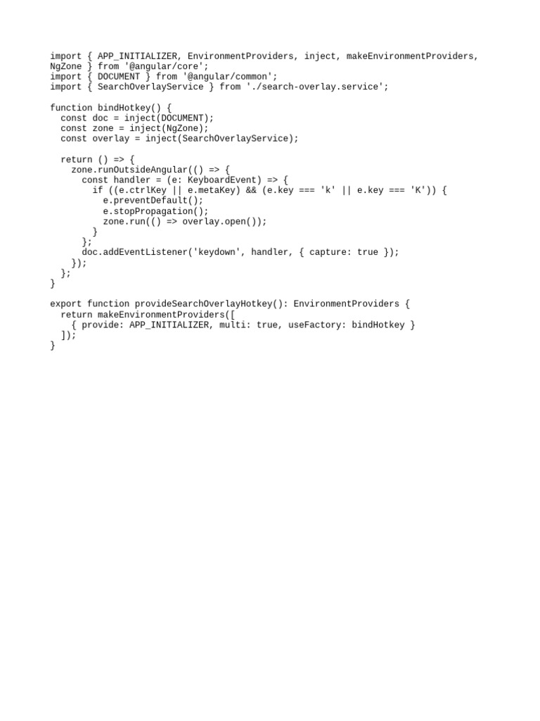 Provide Search Hotkey | PDF