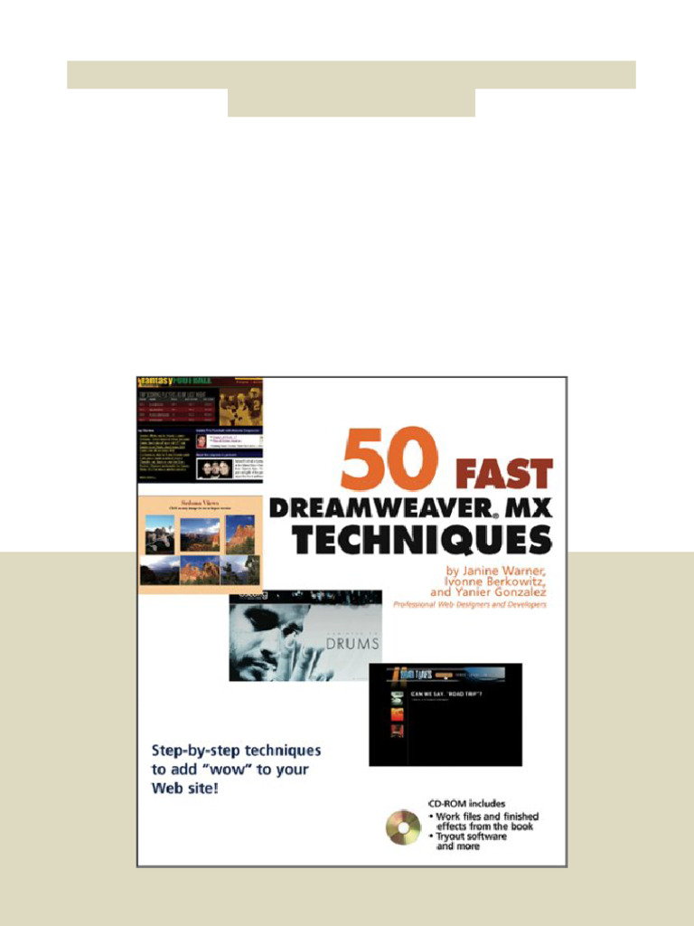50 Fast Dreamweaver MX Techniques 1st Ed Edition Janine Warner ...