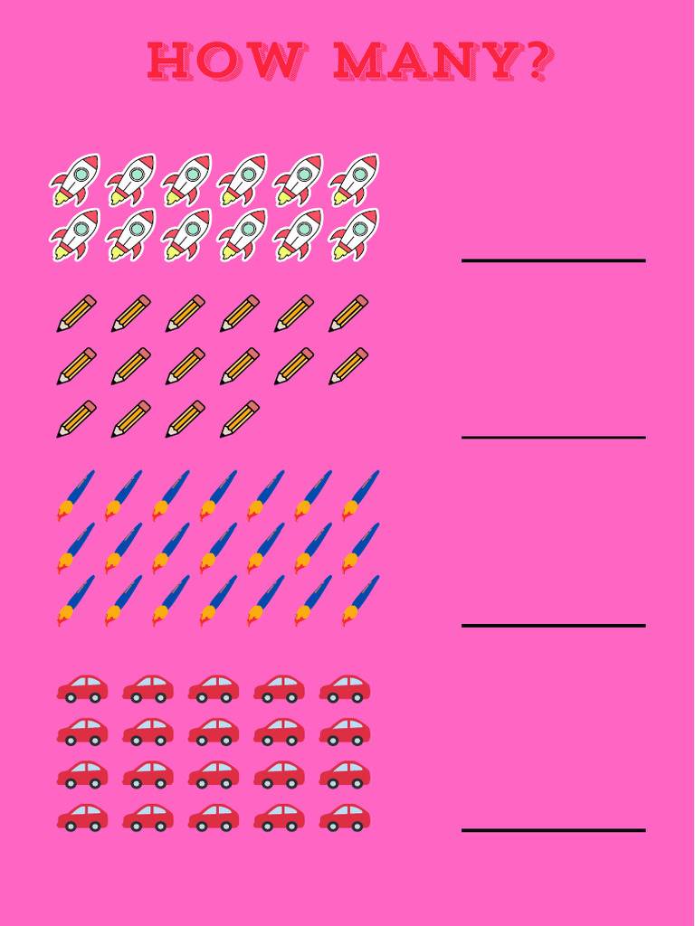 Colorful Count and Write Math Worksheet_20250719_004248_0000 | PDF