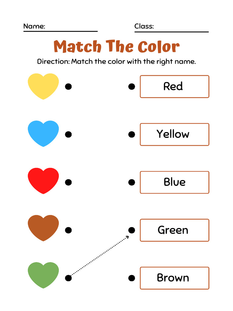 Simple Match the Color Worksheet_20250719_002446_0000 | PDF