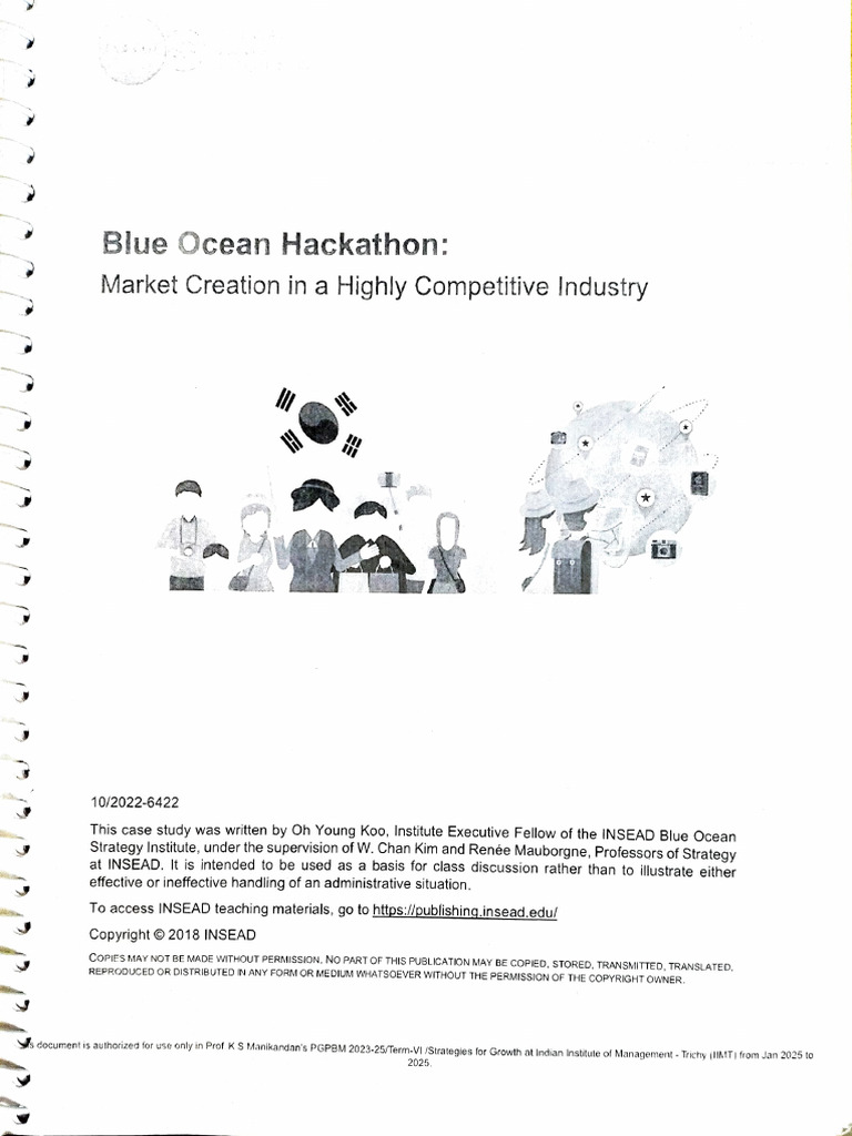 Blue Ocean Hackathon Case | PDF | Tourism | Marketing