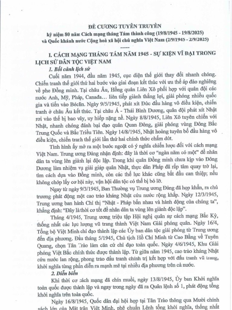 DCTT 80 Nam Quoc Khanh | PDF