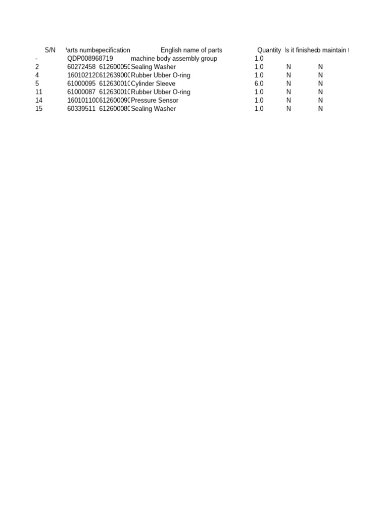 Machine Body Asy | PDF