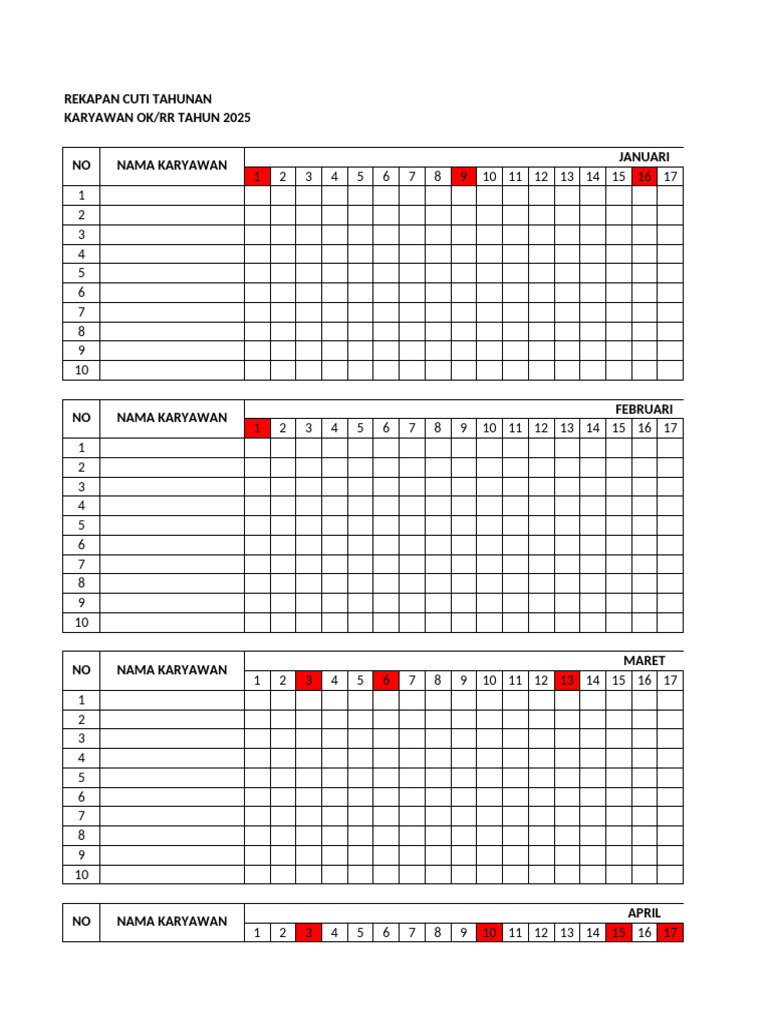 Contoh Jadwal | PDF