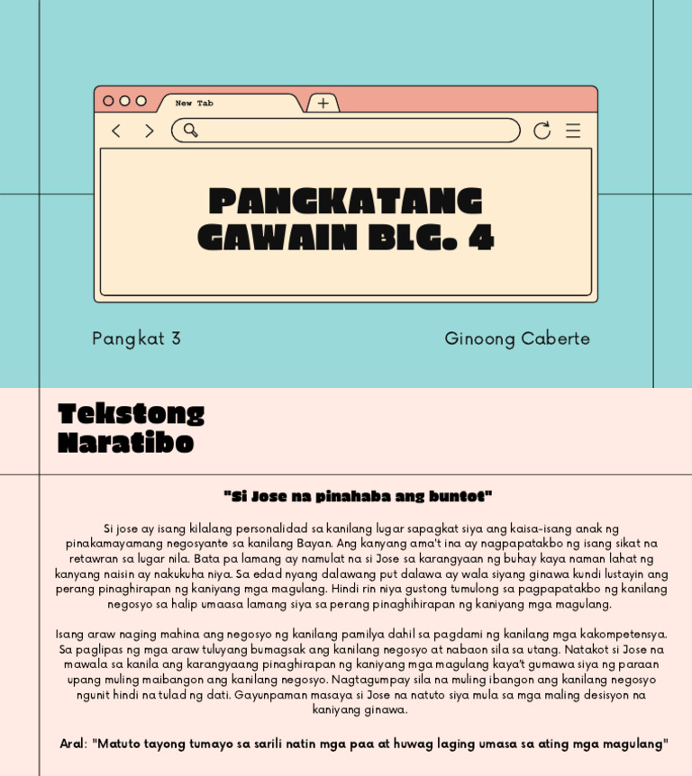 Pangkatang Gawain Blg.4 | PDF