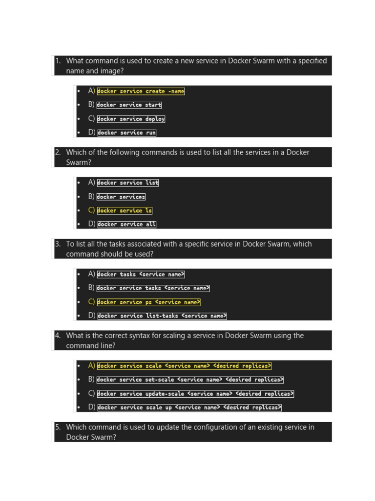 Docker Swarm | PDF | Load Balancing (Computing) | Computing