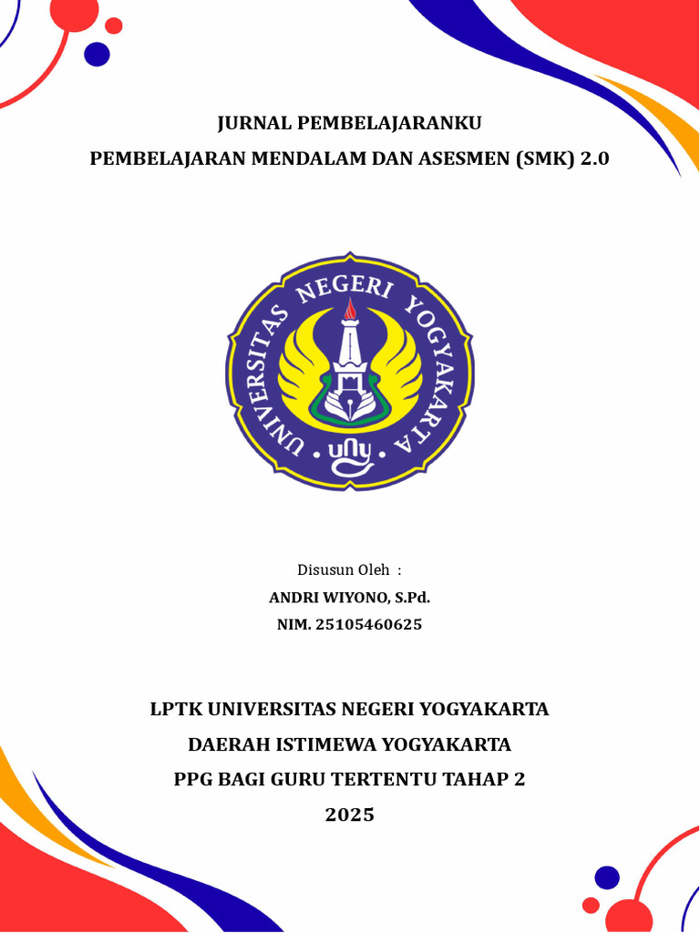 ANDRI WIYONO_25105460625_Pembelajaran Model PjBL-1 | PDF