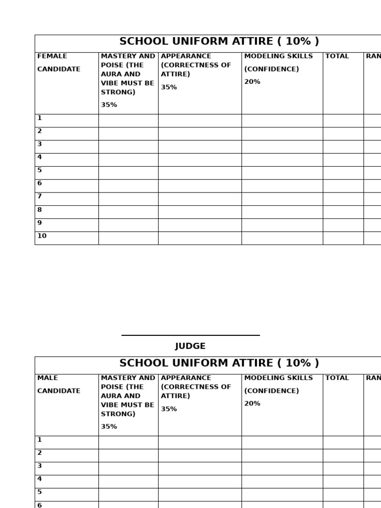 School Uniform Attire | PDF