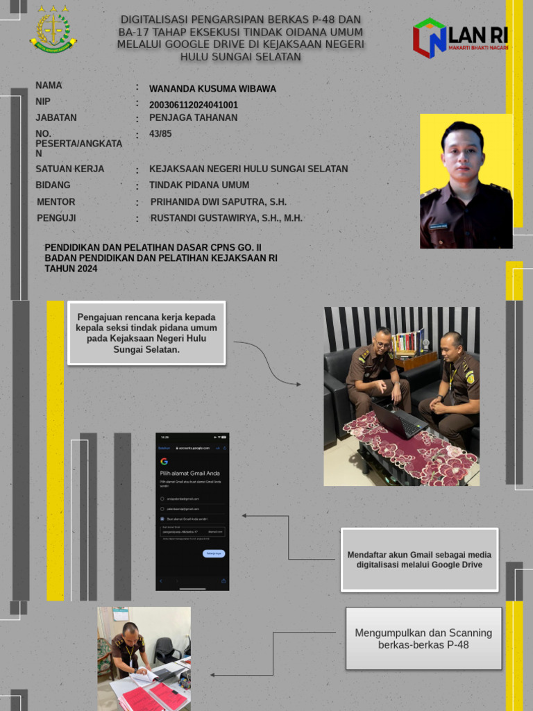 VIII - 85 - 43 - Wananda Kusuma Wibawa - PPT Laporan Aktualisasi | PDF