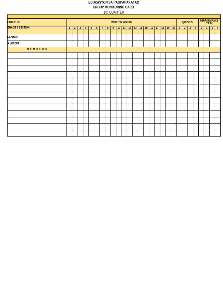 Monitoring Card | PDF