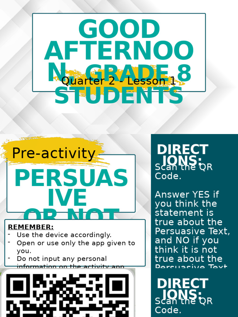 Evaluating Persuasive Text - Fact, Opinion, Evidence - Class | PDF ...