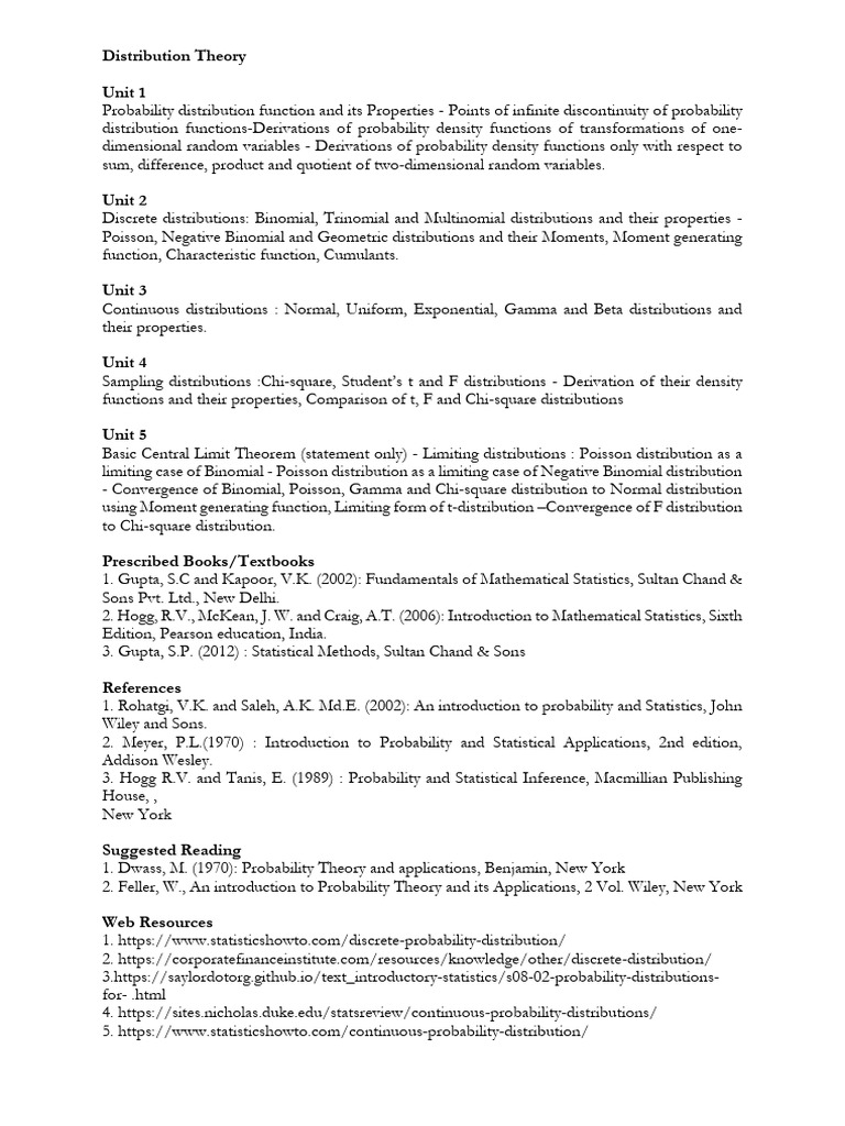 Comprehensive Guide to Probability Distributions | PDF | Probability ...