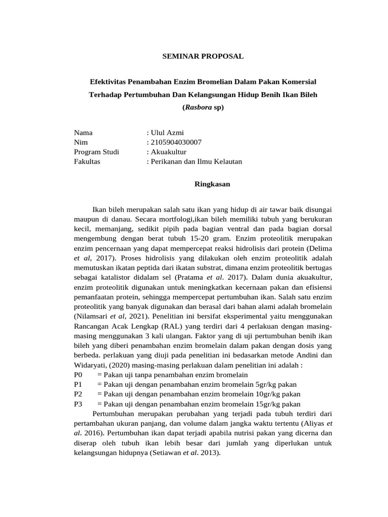 Ringkasan Proposal | PDF