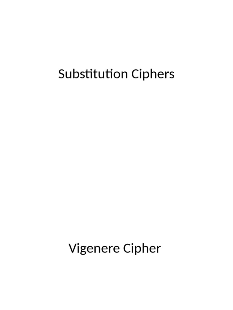 Multi Alphabet Substitution Cipher Vigenere Cipher | PDF
