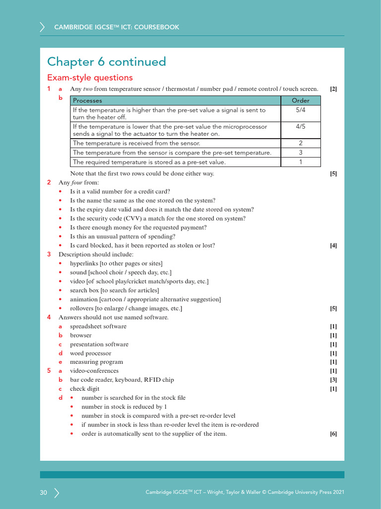 Cambridge IGCSE ICT Coursebook Overview | PDF | Information Technology ...