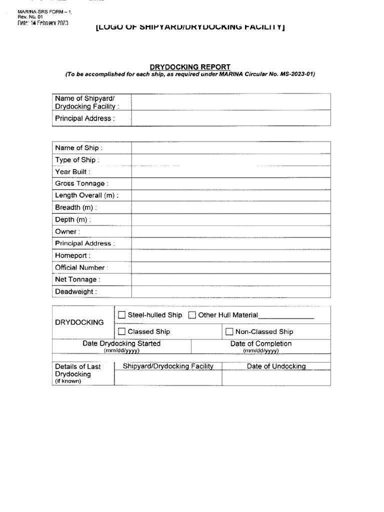 Drydocking Report | PDF