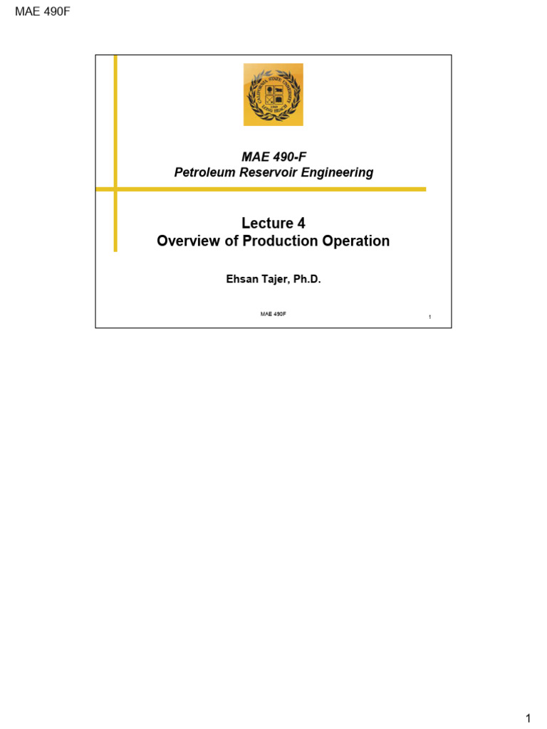L04 - Production Engineering | PDF | Pump | Petroleum Reservoir