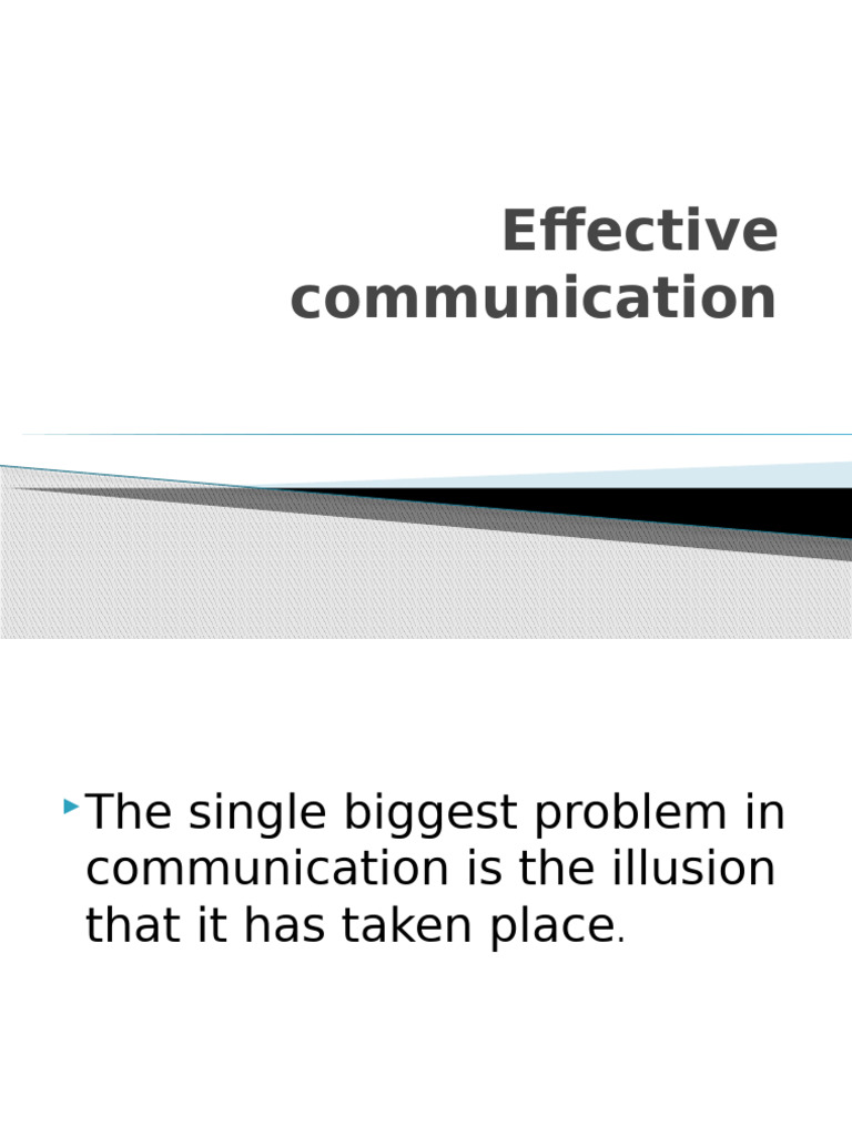 Effective Communication | PDF