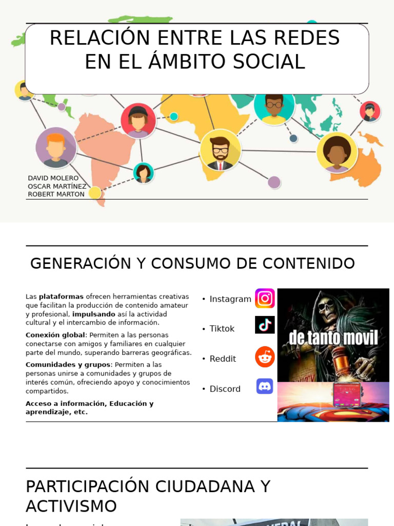 Las Redes en El Ámbito Social | PDF