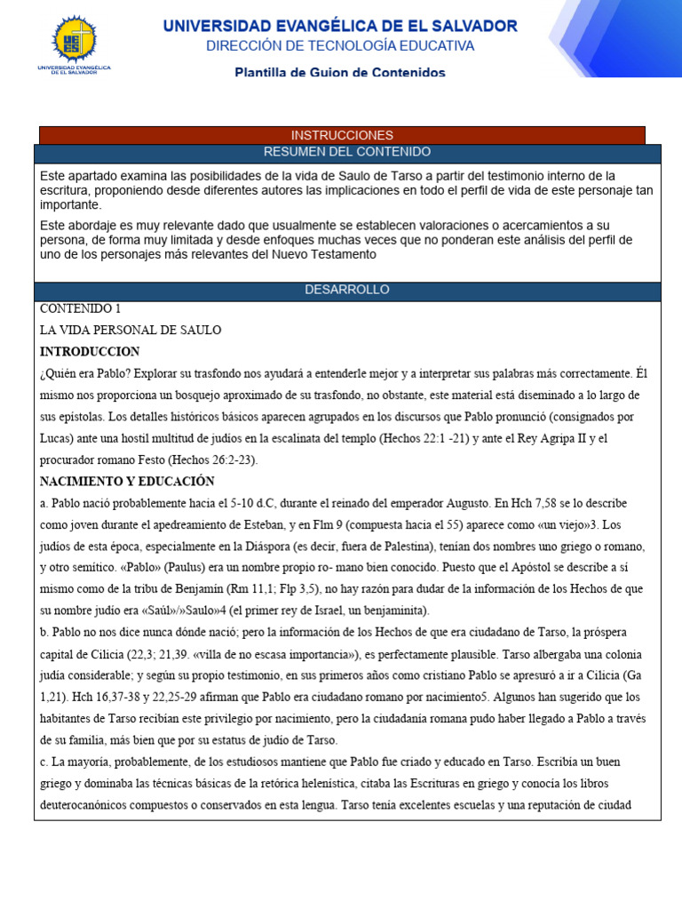 Saulo de Tarso - El Contexto Que Forjó Al Apóstol Pablo | PDF | Pablo ...