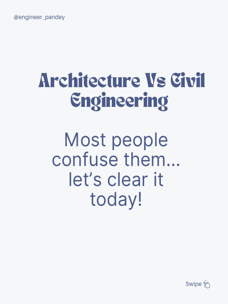 Architecture vs Civil Engineering Explained | PDF