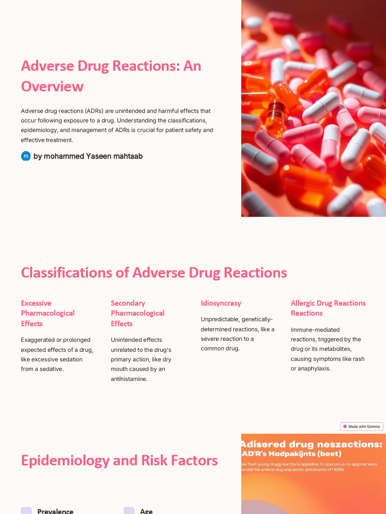 Adverse Drug Reactions An Overview | PDF | Allergy | Medicine