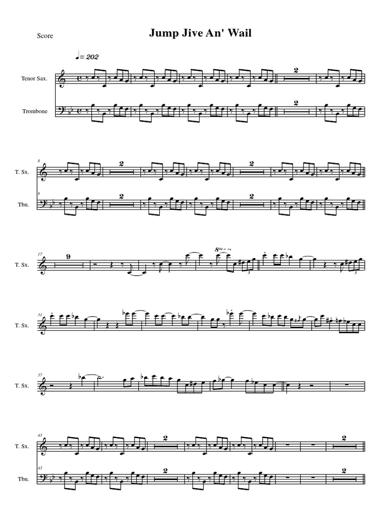 Jump Jive An Wail | PDF
