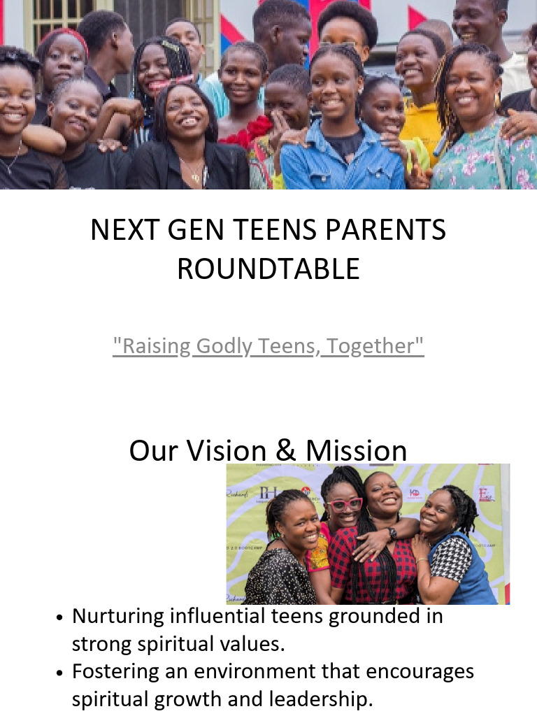 Next Gen Teens Parents Roundtable Sample Slides - PPTX 20250713 203836 0000 | PDF