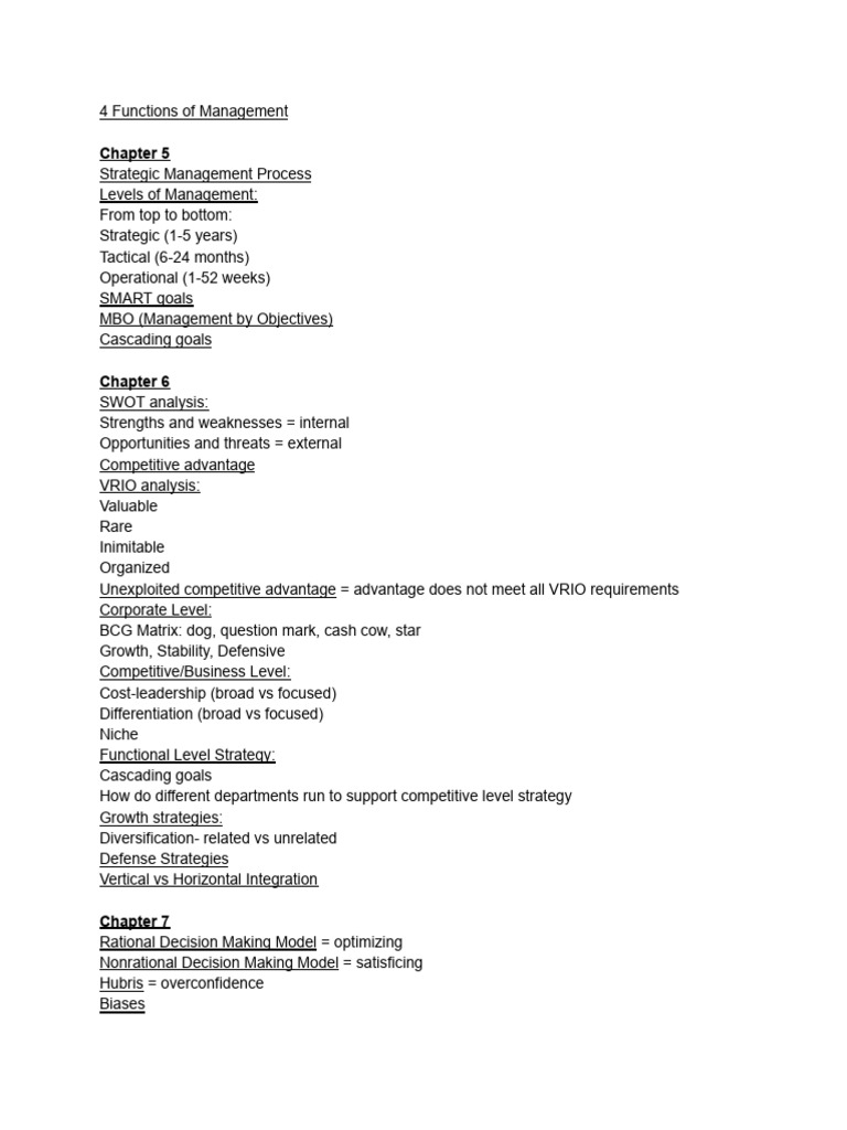 Key Functions of Management Explained | PDF