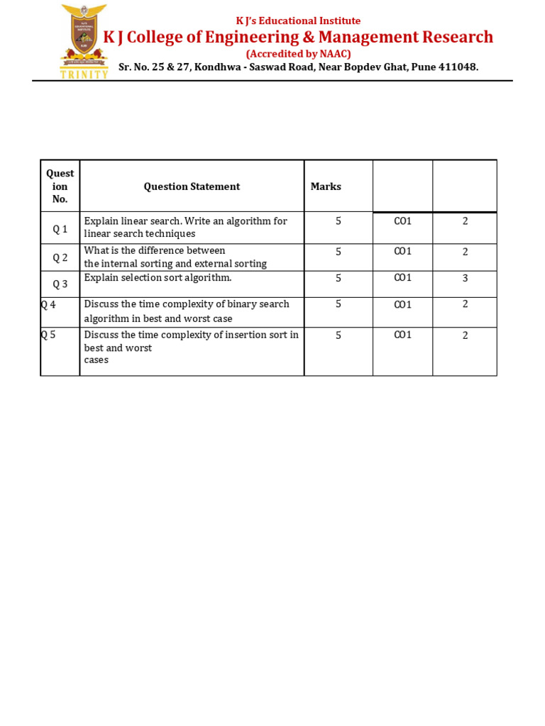 DSA Assignment 1 | PDF