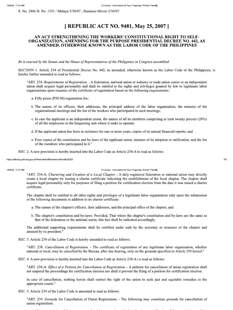 Ra 9481 | PDF